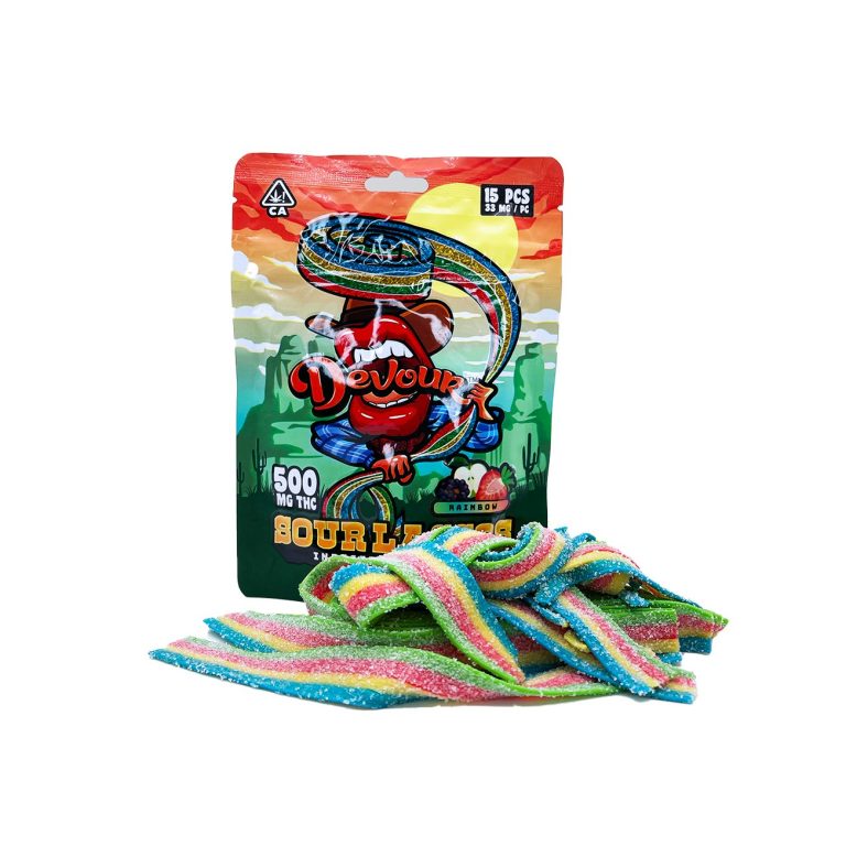 Devour 500mg Sour Lassos - Blueberry | Cali Canna