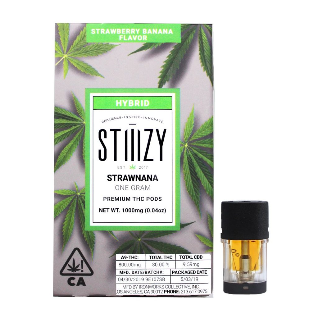 Stiiizy Pods (1g) – Strawnana - Cali Canna