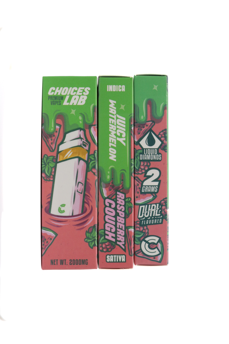 Choices Lab Dual Vape (2g) – Juicy Watermelon x Raspberry Cough - Cali ...